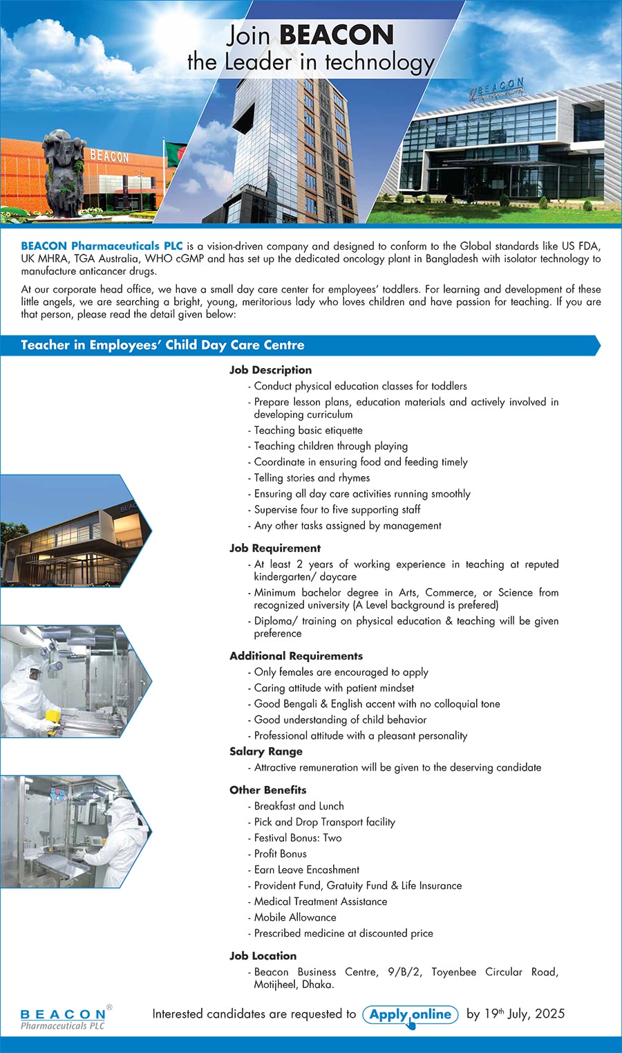 Beacon Pharmaceuticals PLC