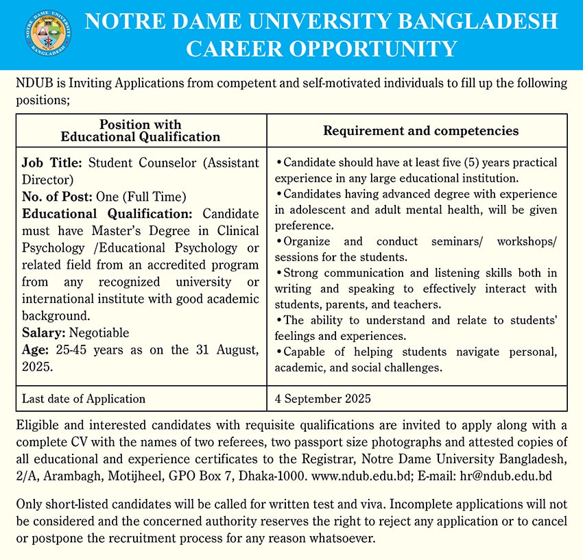 Notre Dame University Bangladesh