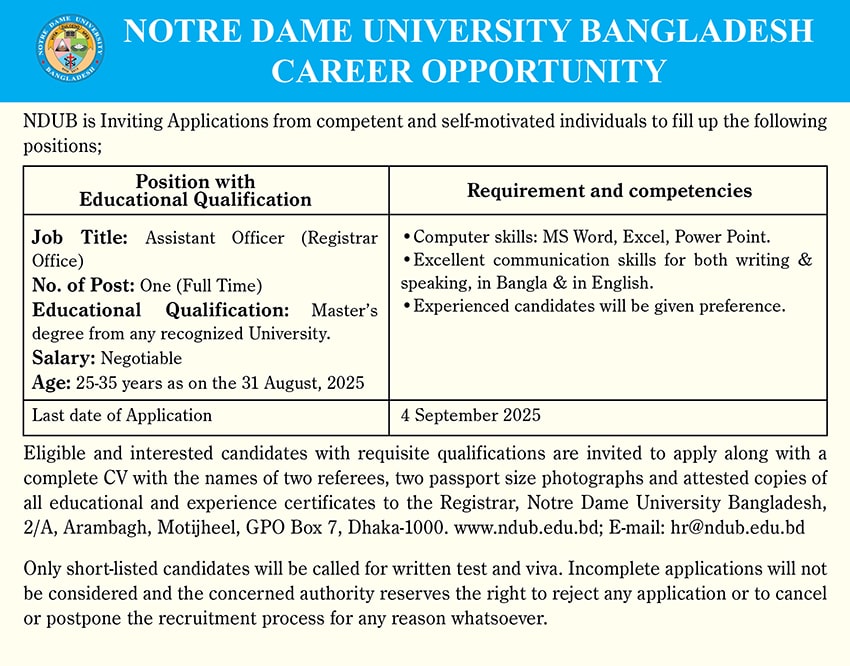 Notre Dame University Bangladesh